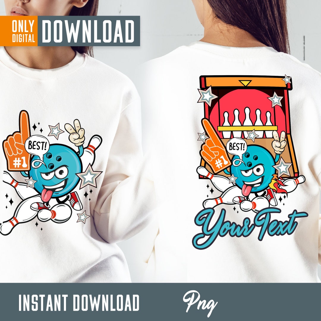 Retro Bowling Sublimation Design, Png File , Digital Download - Etsy