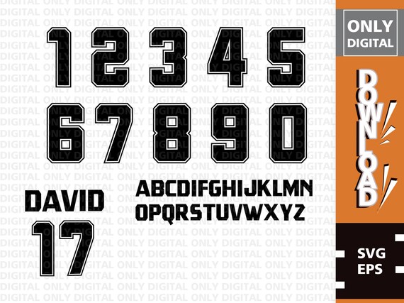 Jersey Number Svg Jersey Back Svg Jersey Template Svg - Etsy