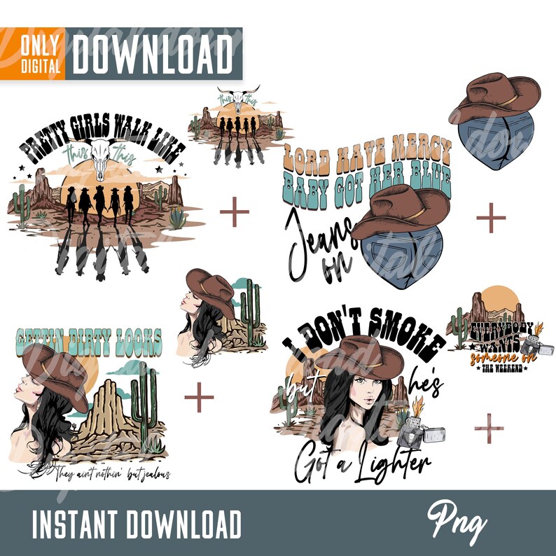 Western Png Pocket Set Western Png Western Pocket Set Png - Etsy