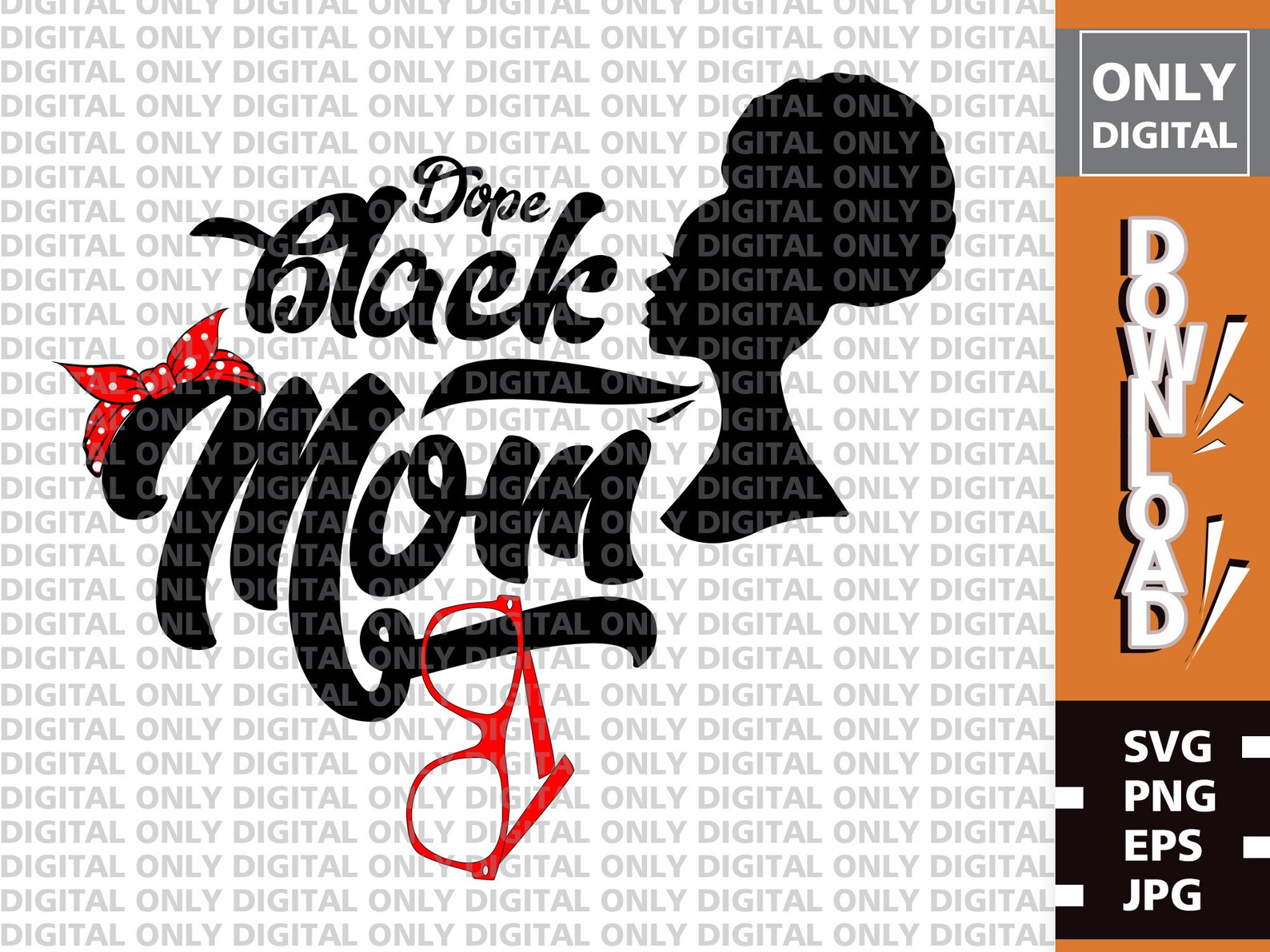 Dope Black Mom Svgdope Black Mom Png Black Mom Svg Mom Svg Etsy