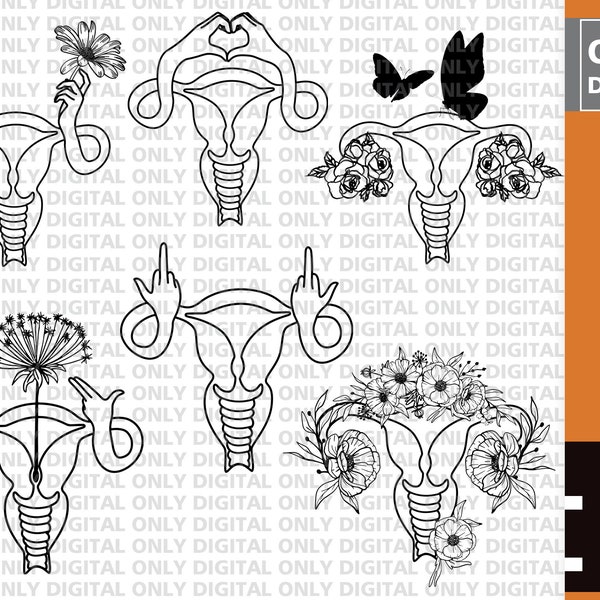 Uterus Svg - Etsy