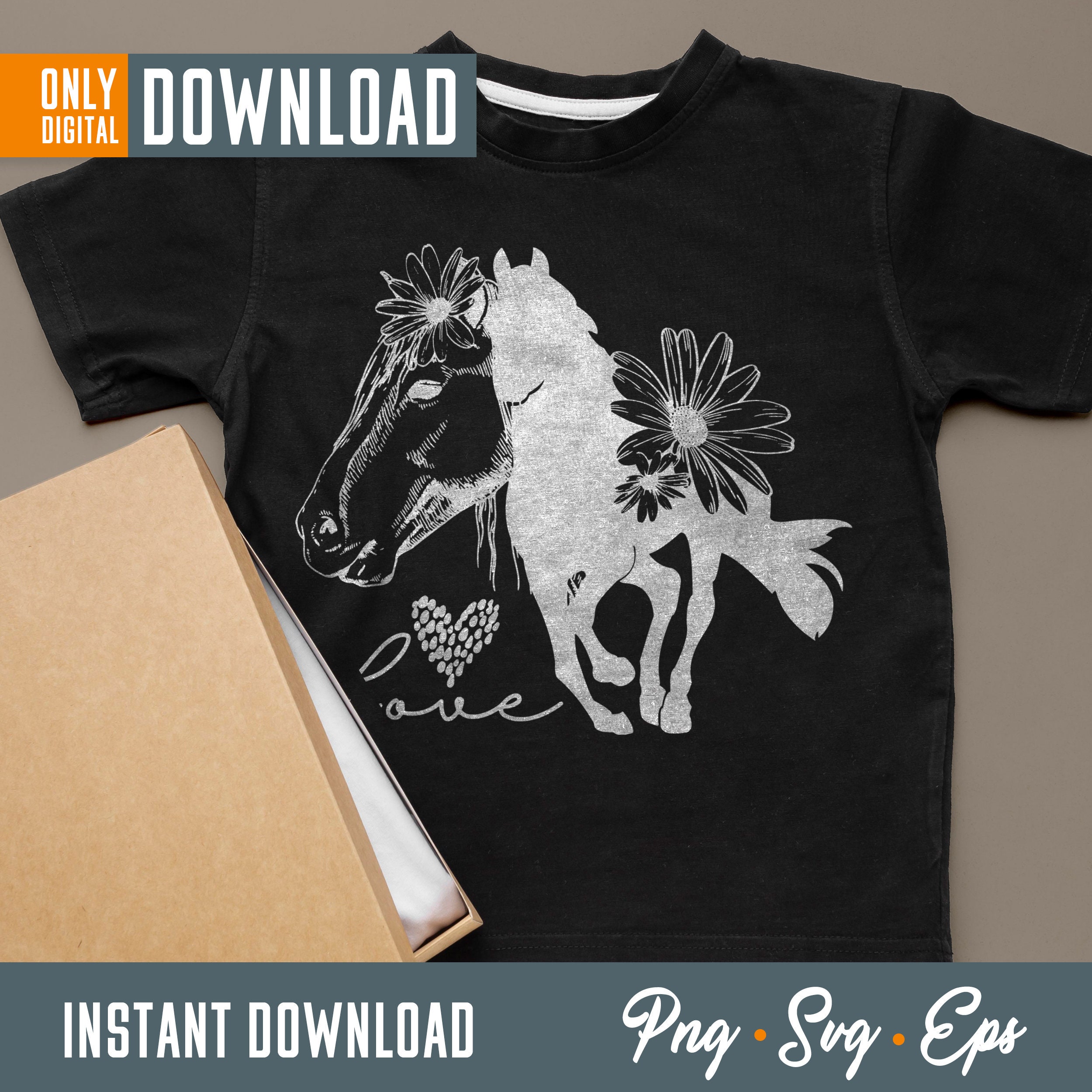 Pferd svg Pferd Clipart Pferd Svg Pferdekopf mit Blumen - Etsy Schweiz