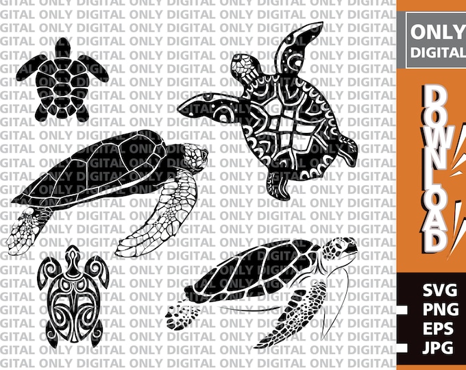 Turtle SVG Turtle Svg File Sea Turtle Bundle Svg Sea Turtle Svg Turtle ...