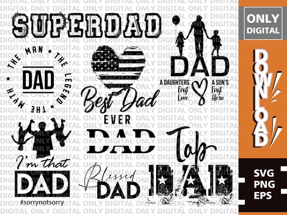 Fathers Day Svg Dad Svg Papa Svg Dad Cut File Father - Etsy