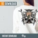 Cow Print Bull Skull PNG, Aztec Western Design (instant Download) - Etsy