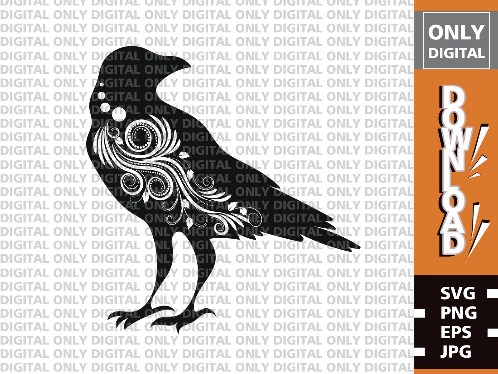 Cute Crow Svg Crow Svg Raven Svg Crow Bundle Crow - Etsy