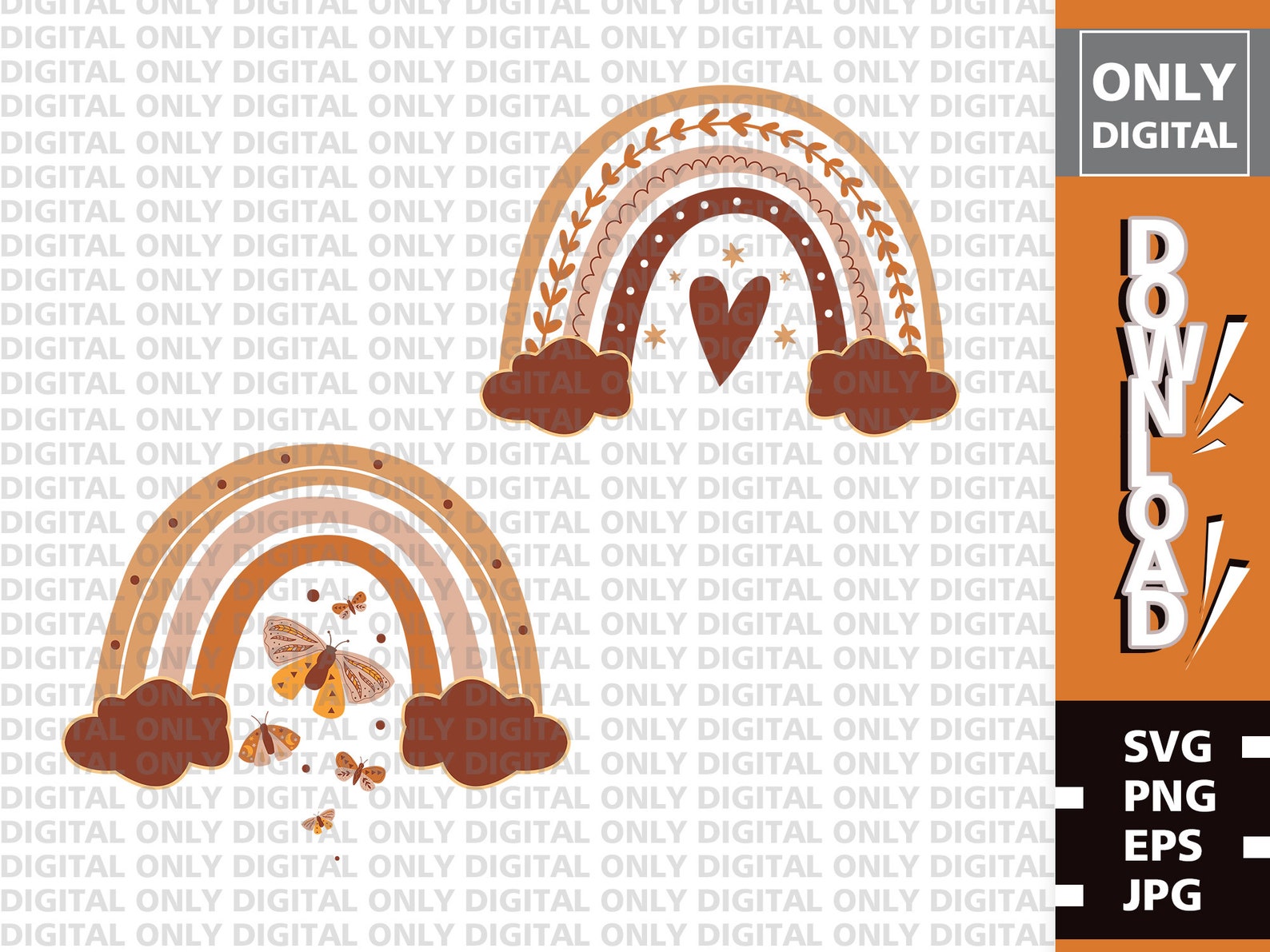 Rainbow svg Printable Rainbow svg baby bohemian rainbow svg | Etsy