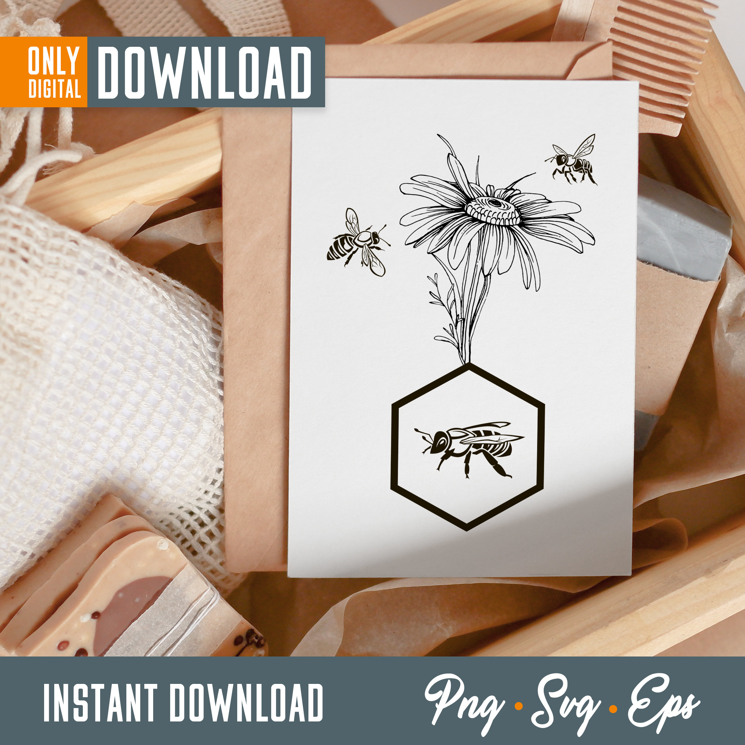 Honeycomb Svg Bee Svg Daisy Svg Bee Clipart Daisy Clipart - Etsy