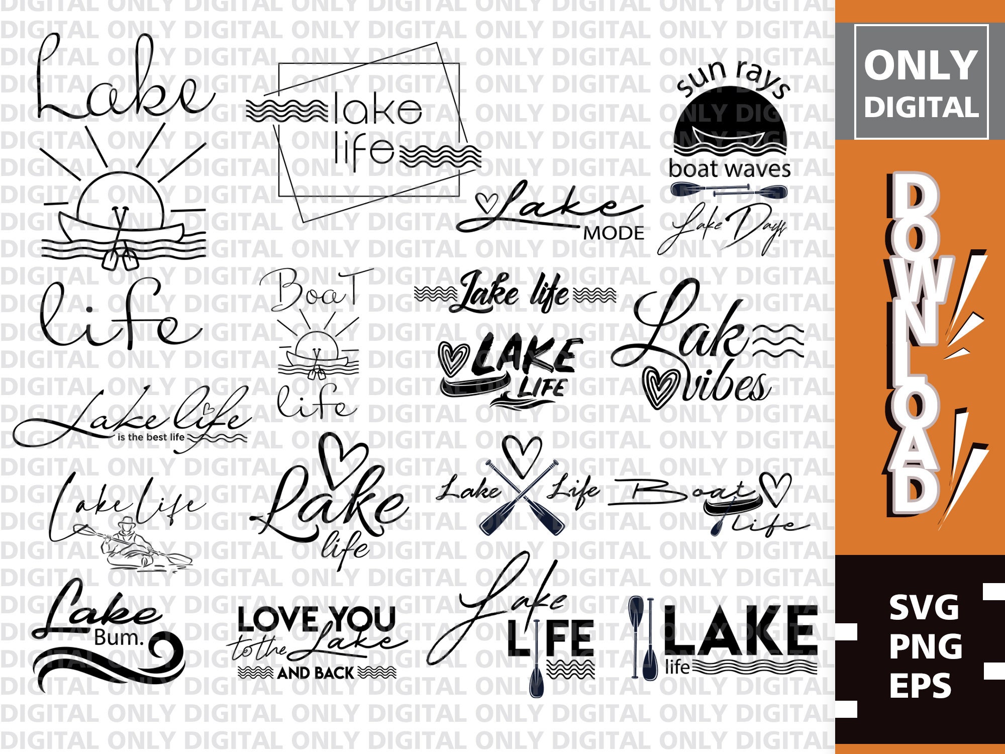 Lake Life Svg, Camping, Lake Svg, Lake Life Svg Bundle, Lake House ...