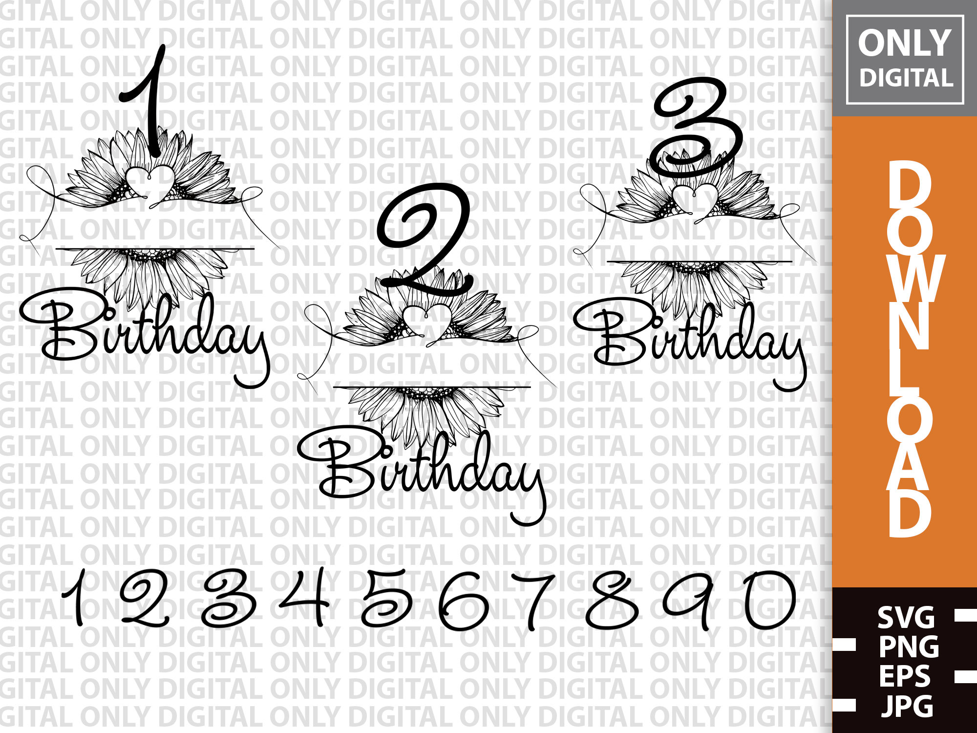 Birthday Monogram Svg , Birthday Girl Svg , Birthday Mom Svg , Birthday ...