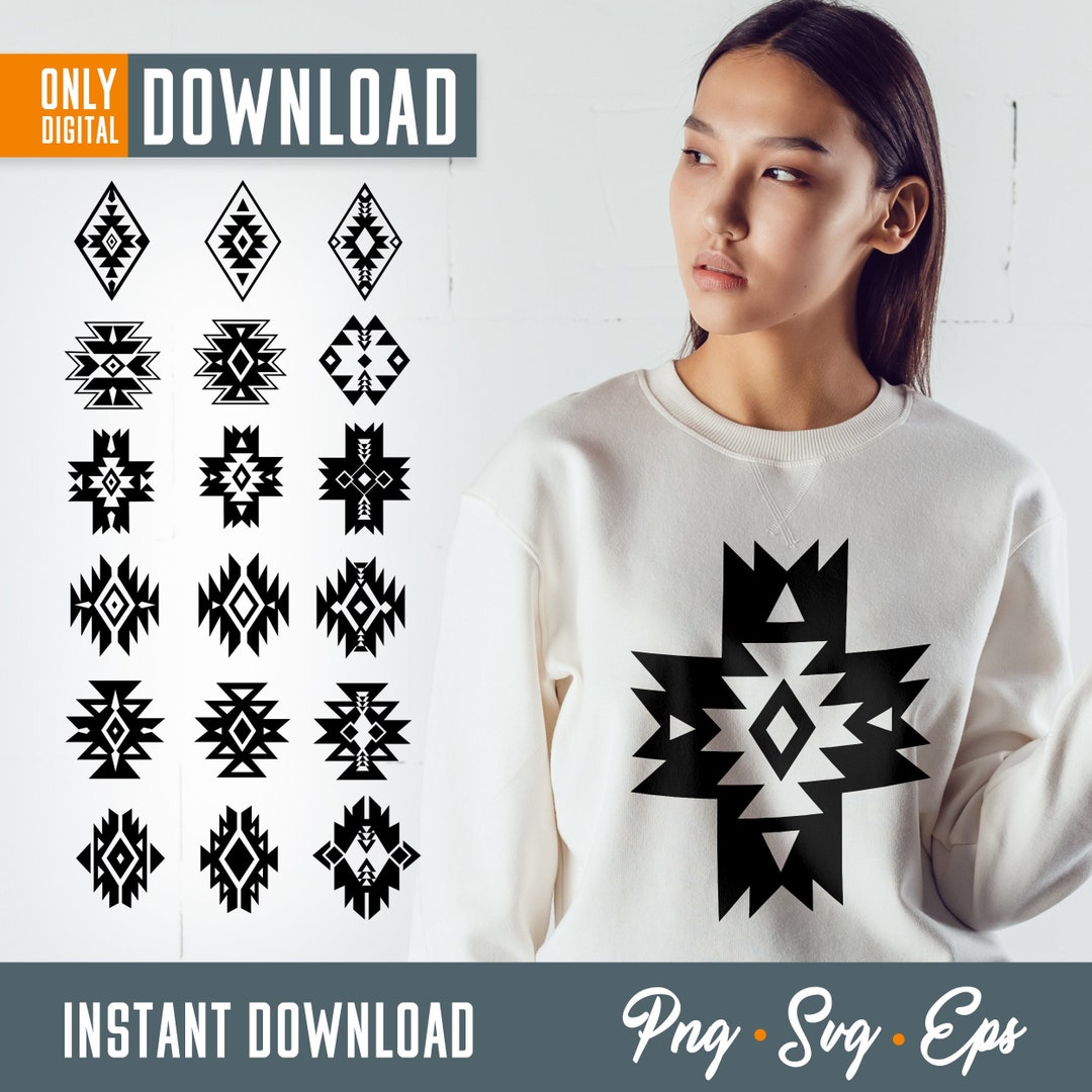 Tribal Svg, Aztec Svg, Tribal Clipart, Aztec Clipart, Tribal Cut File ...
