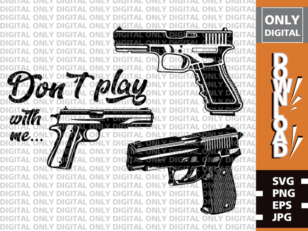 Handgun Svg, Printable Handgun Svg, Png,eps ,handgun Png, Gun Svg ...