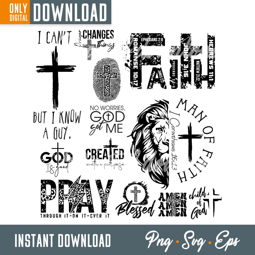 Prayer Changes Things SVG PNG, Created With a Purpose Svg, Christian ...