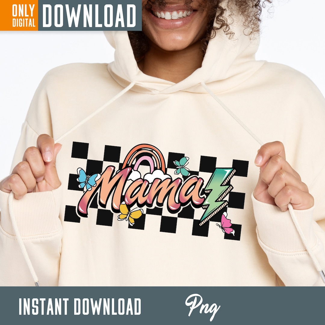 Retro Checkered Mama PNG Design , Mom Design Png, Trendy Mom Life ...