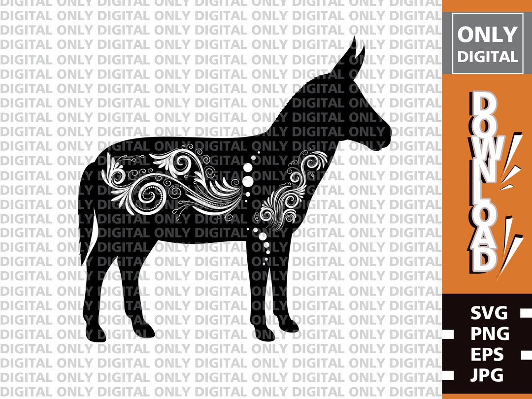 Donkey Svg, Cute Donkey Svg , Donkey Svg Bundle, Donkey Clipart, Donkey ...