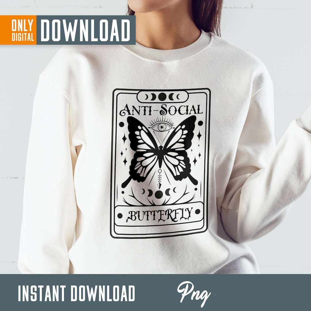 Anti-social Butterfly Png, Antisocial Png, Antisocial Butterfly Png ...