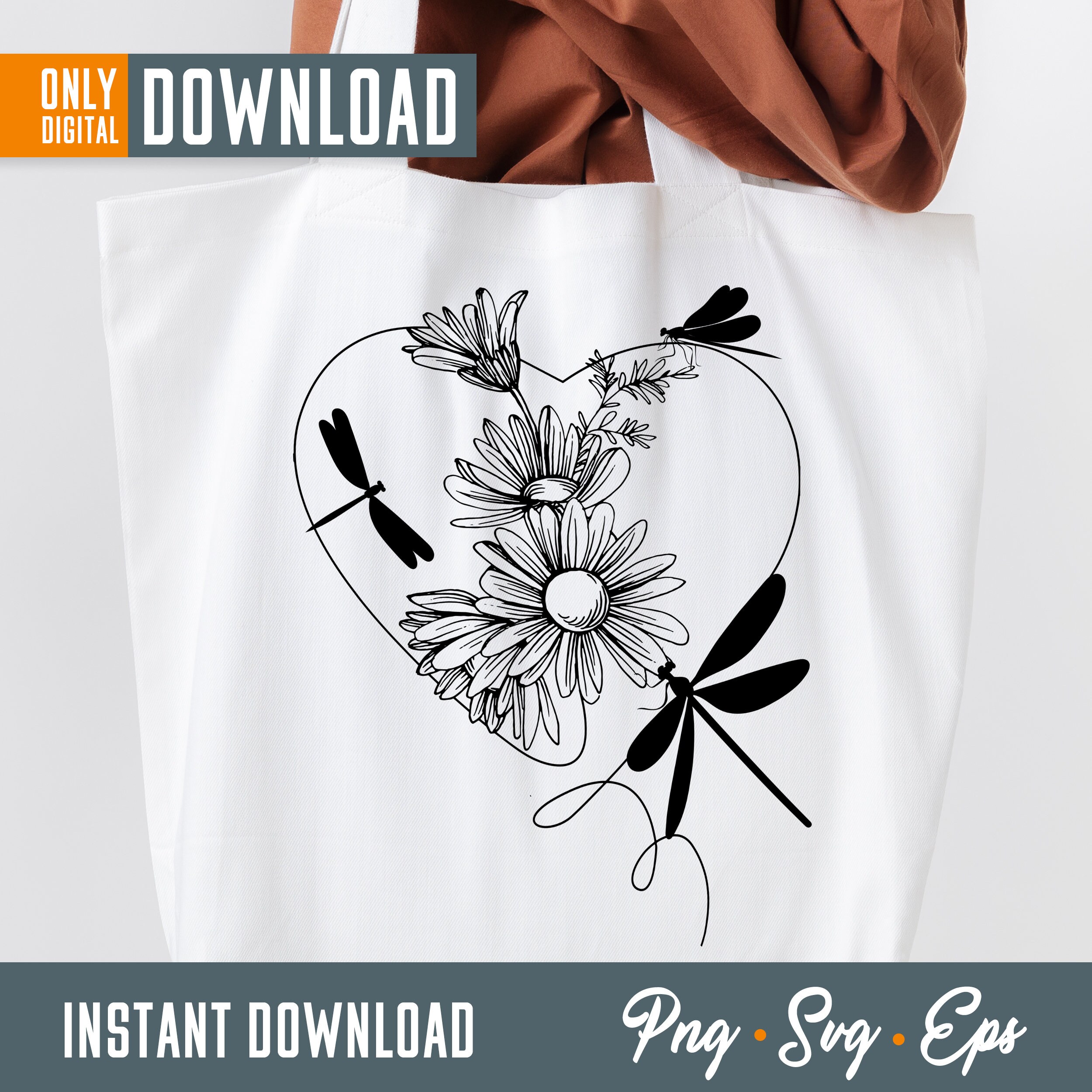 Daisy Heart SVG Clipart, Flower Cut Files (digital Download) - Etsy