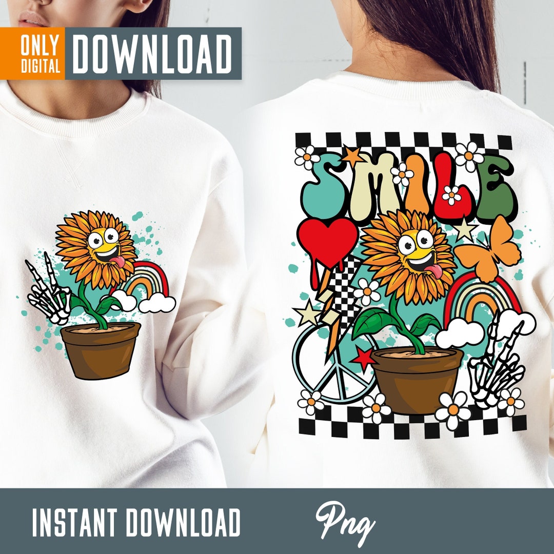 Retro Smile Png Design, Retro Smile Face Png, Groovy Smile PNG ...