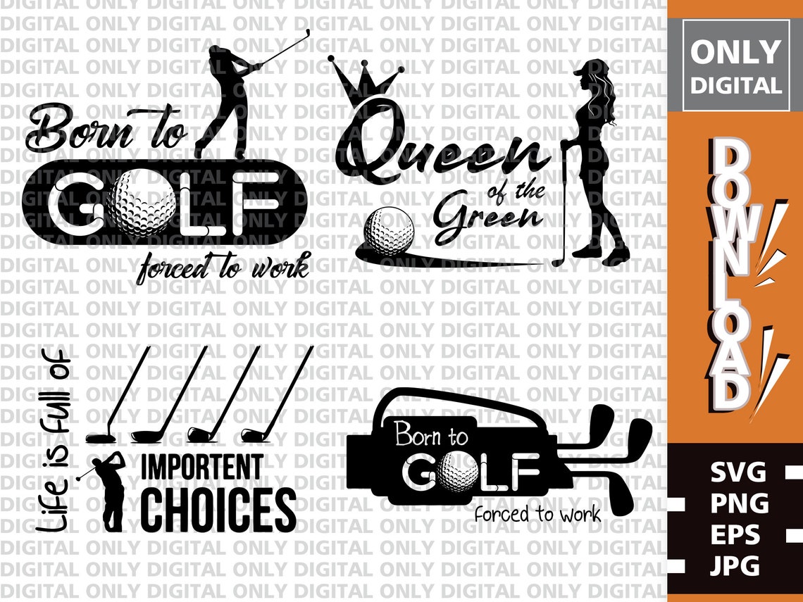Golf Svg Golf Lover Svg Golfing Svggolf Gift Life is Full | Etsy