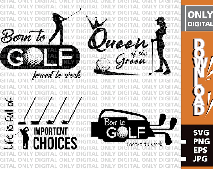 Golf Svg Golf Lover Svg Golfing Svggolf Gift Life is Full - Etsy