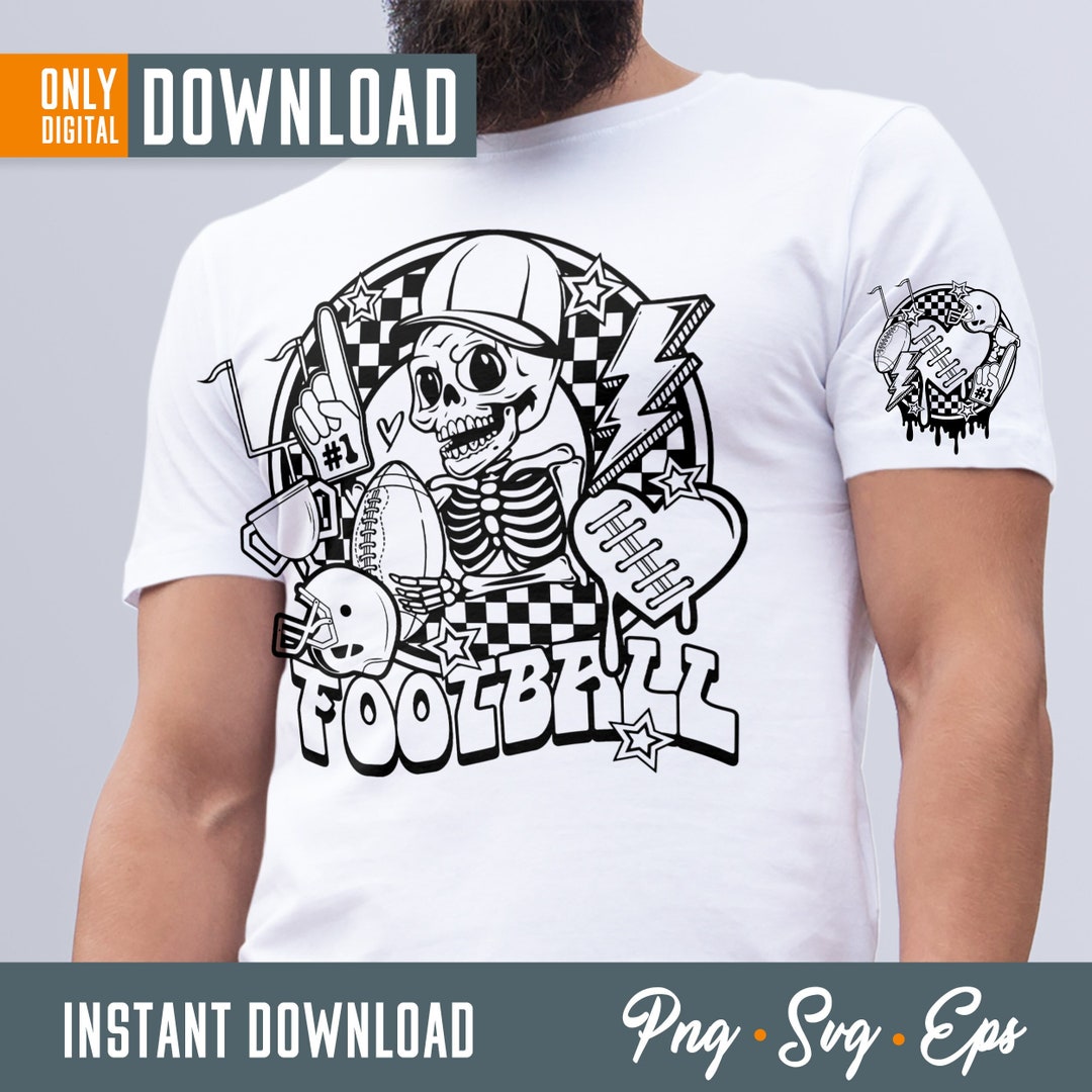 Football Svg Png, Retro Football Svg Png, Football Bundle, Football ...