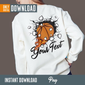 Retro Basketball Sublimation Design, Custom Basketball for Sublimation ...