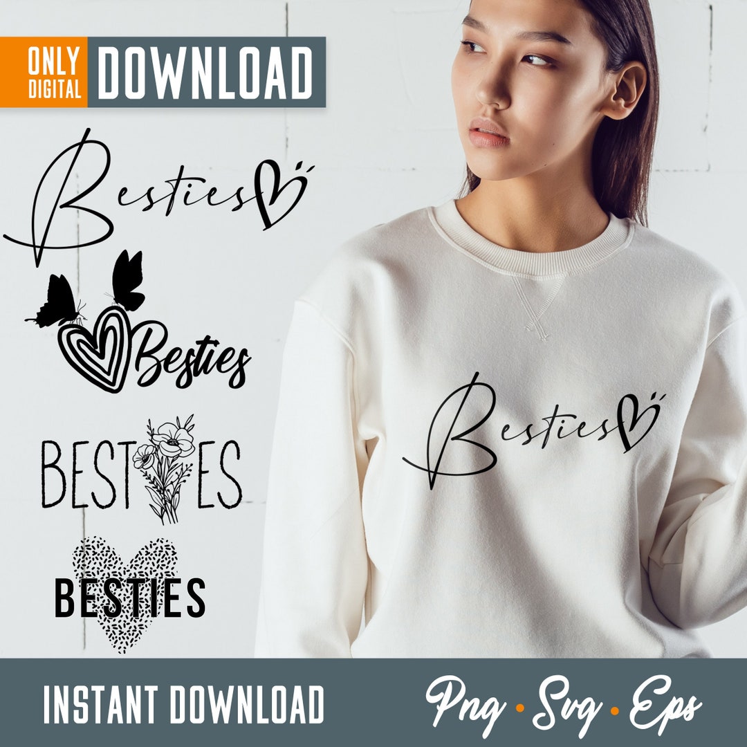 Best Friends SVG Bundle, Besties Clipart (digital Download) - Etsy