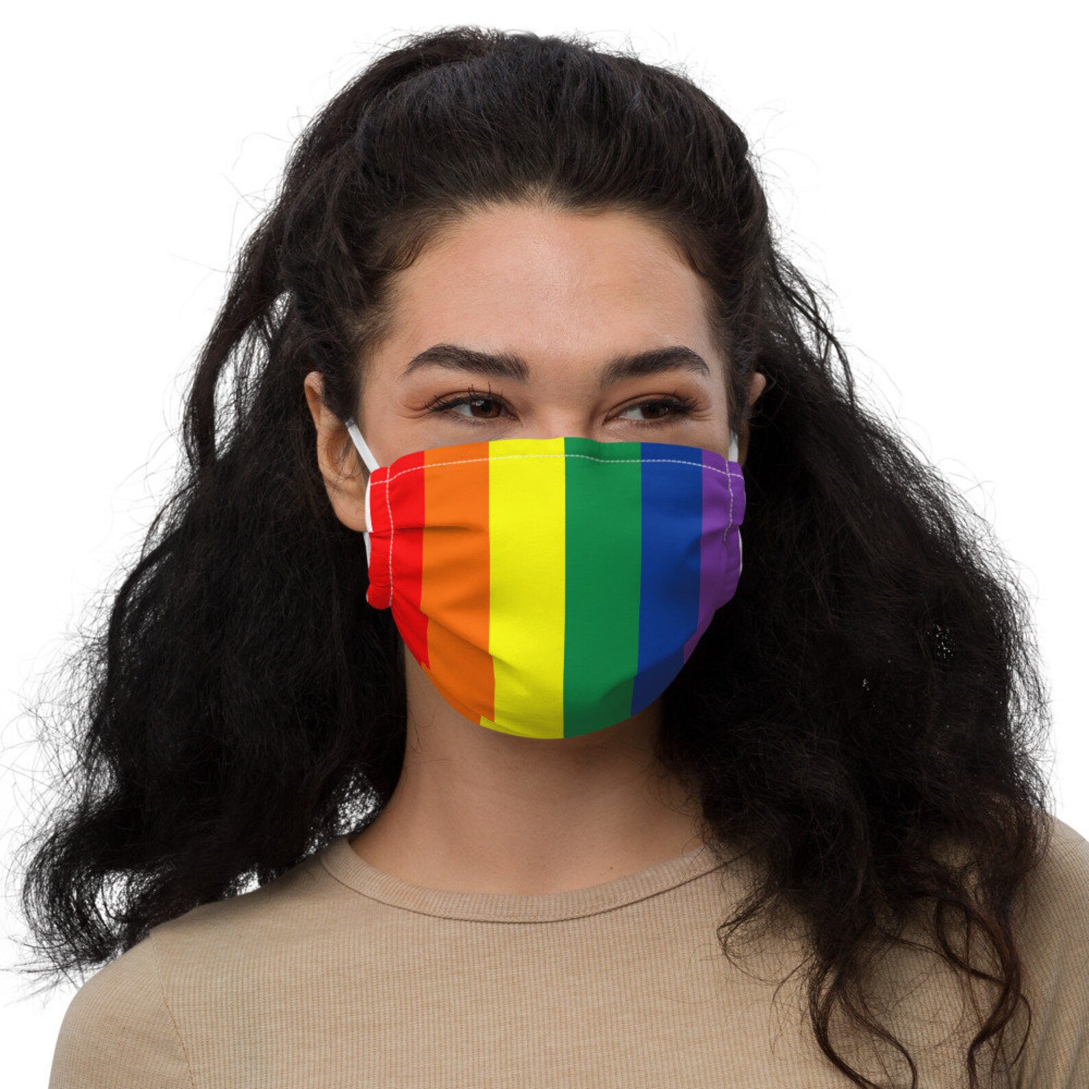 LGBT PRIDE & RESPECT Premium face mask | Etsy