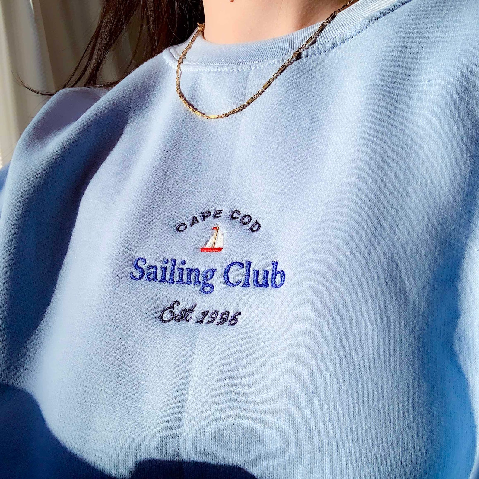 Cape Cod Sweatshirt Vintage Embroidered Crewneck - Etsy