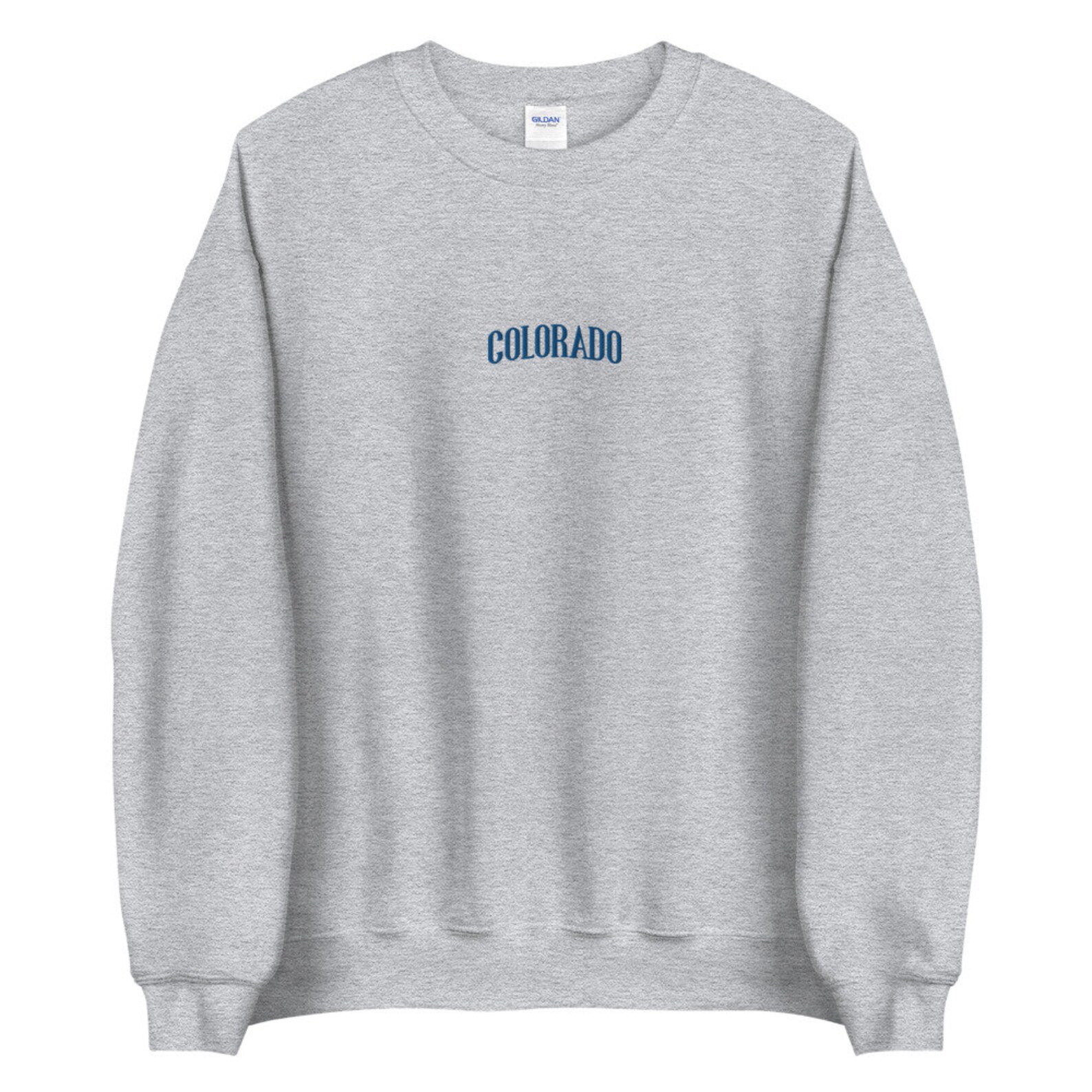 Colorado Sweatshirt Embroidered State Crewneck Vintage | Etsy