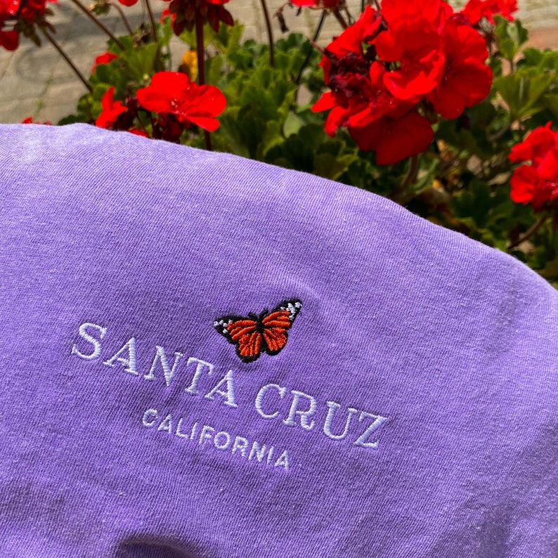 Santa Cruz California T-shirt Butterfly Vintage Tee - Etsy