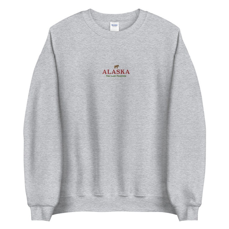 Alaska Sweatshirt Embroidered Crewneck Vintage Sweater - Etsy