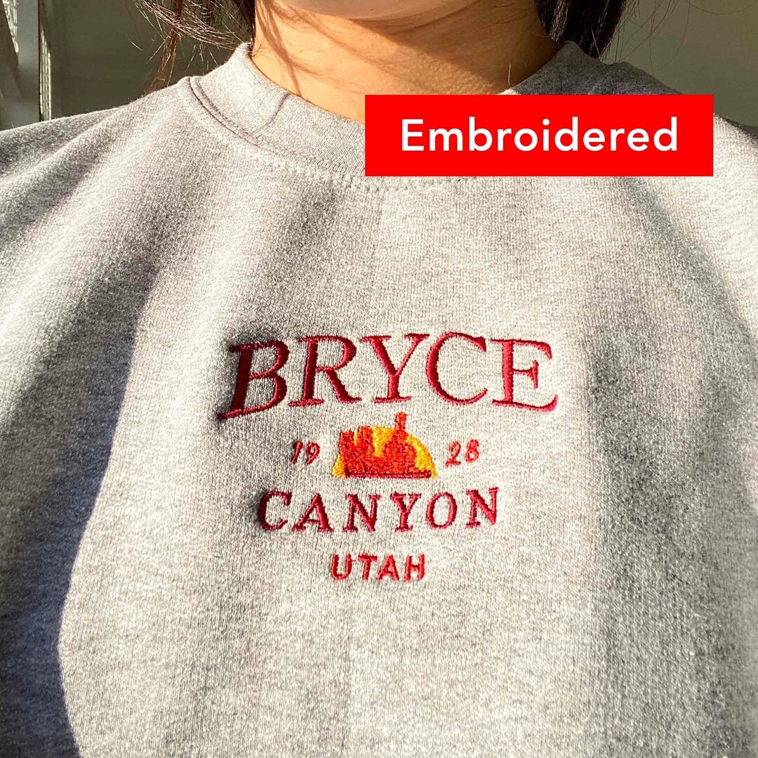 Bryce Canyon Utah Sweatshirt, US National Parks Crewneck Retro ...
