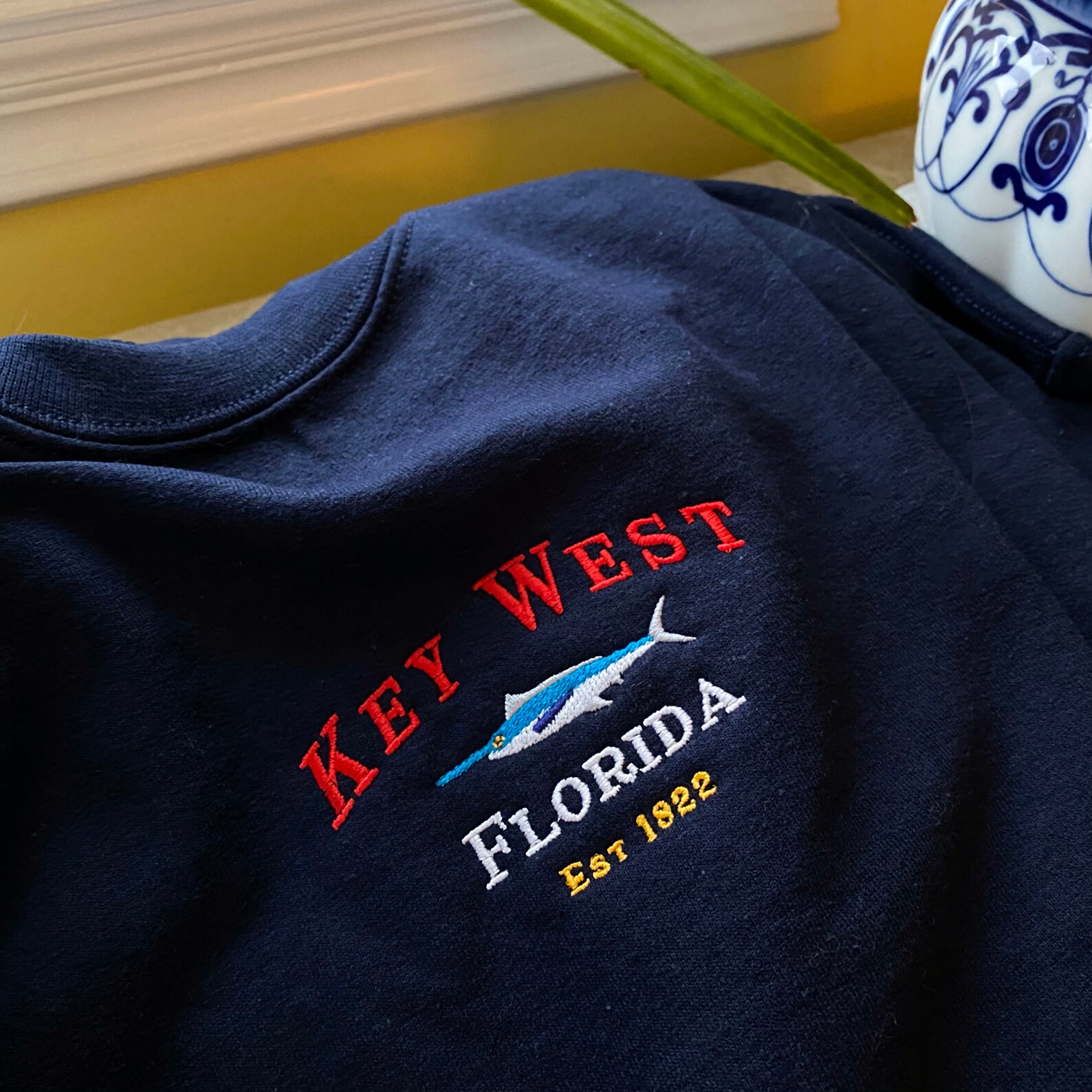 Key West Vintage Sweatshirt Crewneck Embroidered Oversized - Etsy