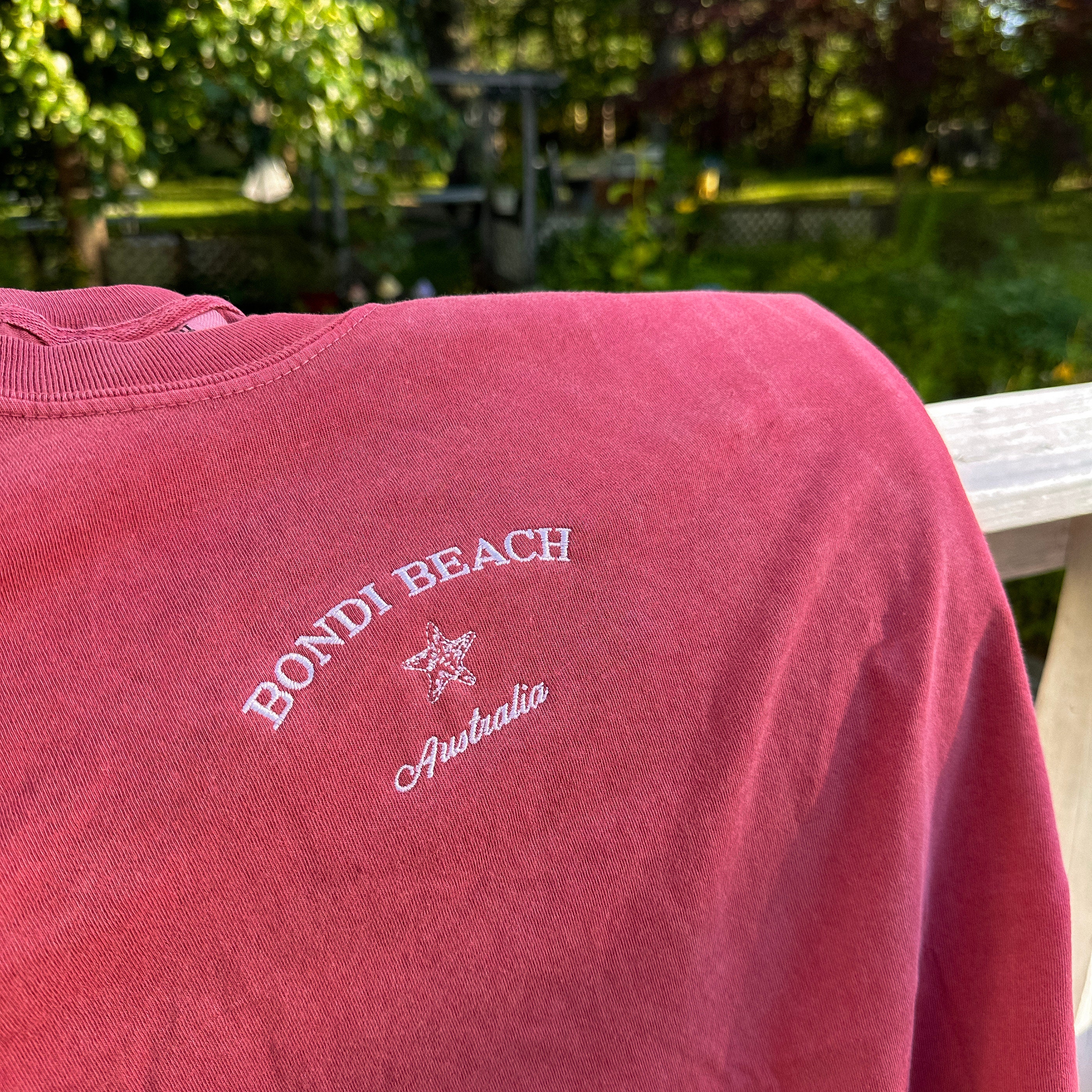 Bondi Beach Vintage T-shirt, Australia Embroidered Comfort Colors Tee ...