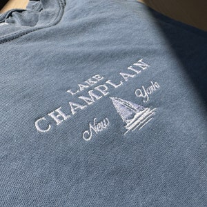 Lake Champlain Vintage T-shirt, Retro New York Graphic Tee, Comfort ...