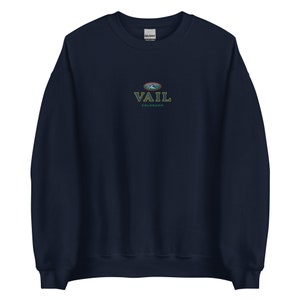 Vail Sweatshirt Vintage, Vintage Ski Resort Crewneck Embroidered ...
