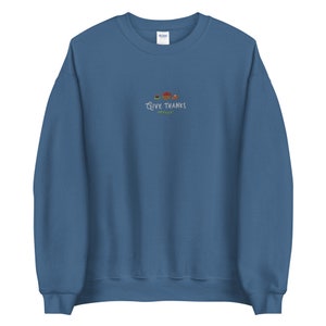 GIVE THANKS | Thanksgiving Sweatshirt, Thankful Embroidered Fall ...