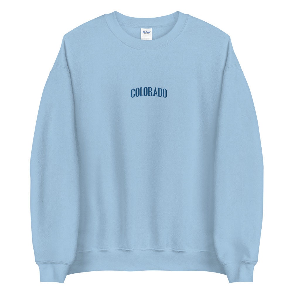 Colorado Sweatshirt Embroidered, State Crewneck, Vintage Sweater ...