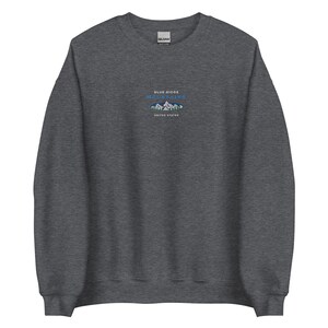 Blue Ridge Mountains Sweatshirt, Outdoors Vintage Crewneck Embroidered ...