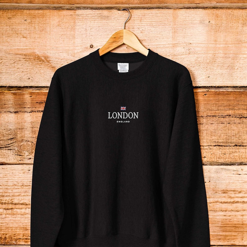 London England Sweatshirt Embroidered, Vintage Britain Crewneck, UK ...