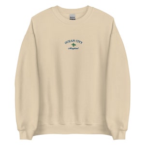 Ocean City Maryland Sweatshirt, Embroidered Turtle Crewneck - Etsy