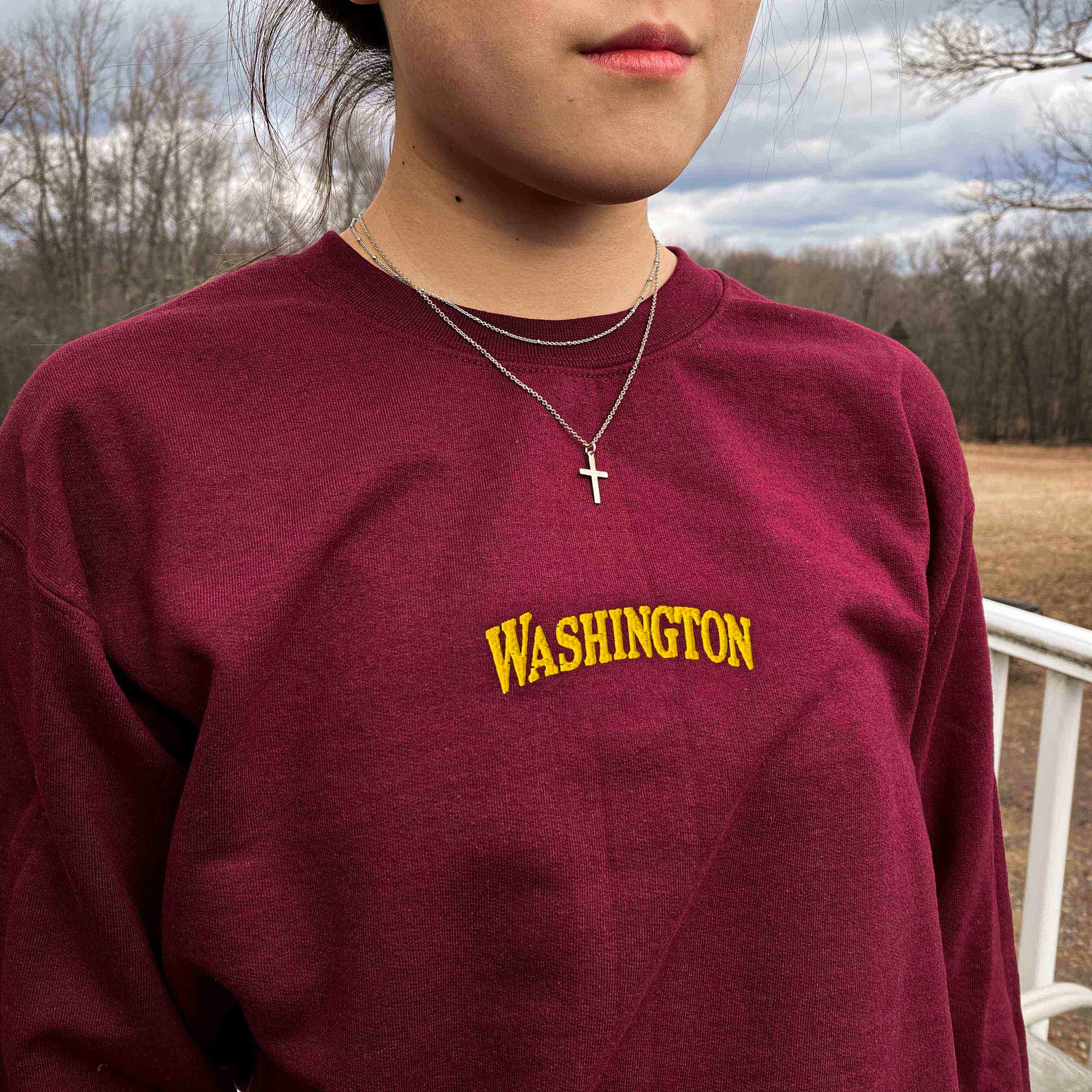 Washington Sweatshirt Embroidered University Crewneck - Etsy