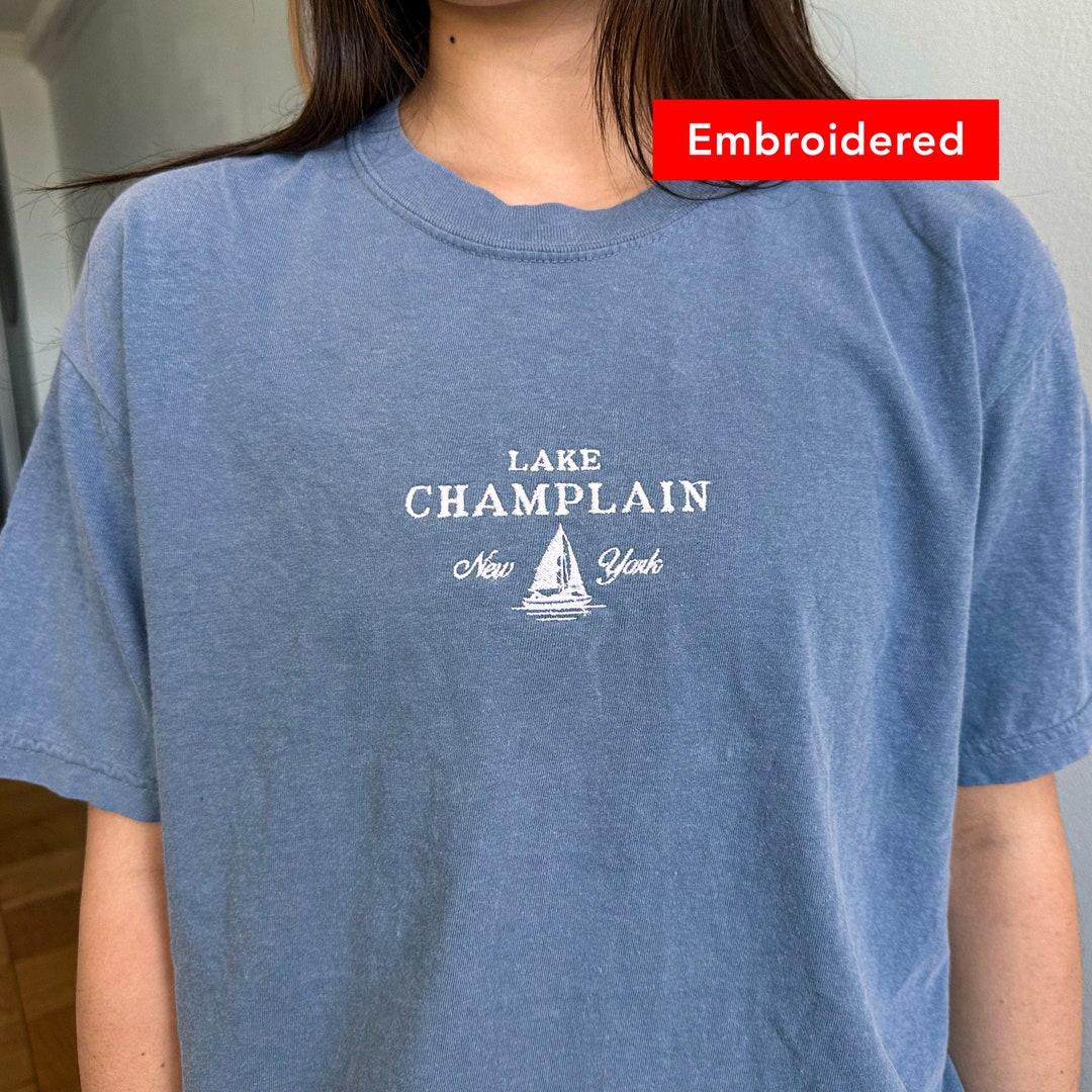 Lake Champlain Vintage T-shirt, Retro New York Graphic Tee, Comfort ...