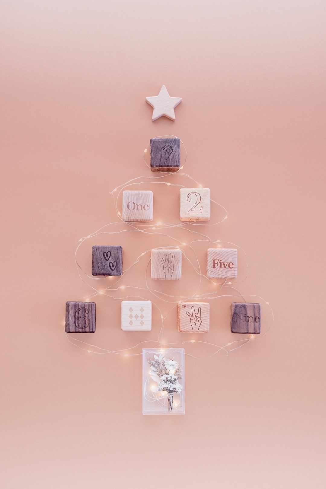 The Wooden Number Blocks - Etsy