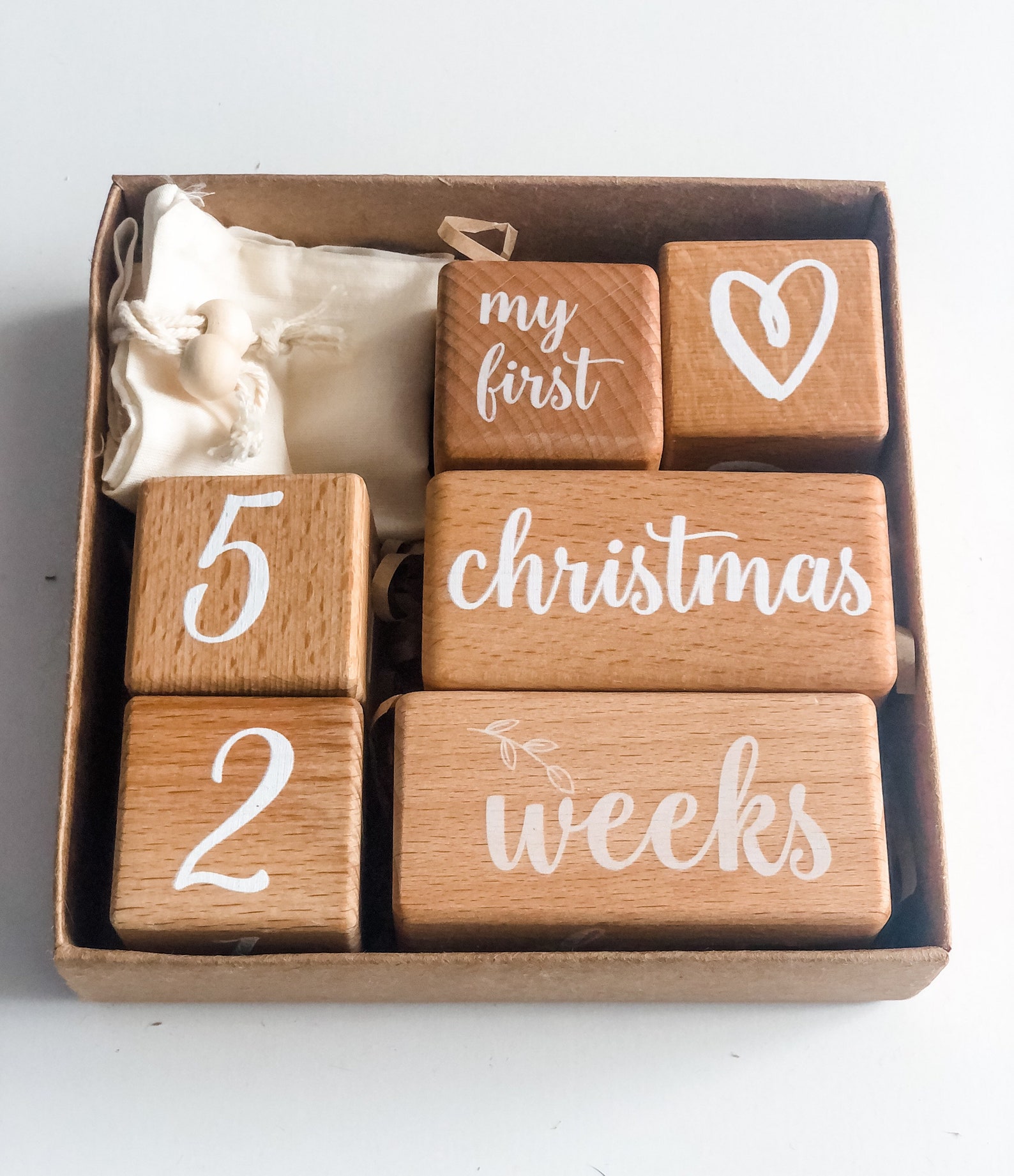 The Wooden Milestone Blocks - Etsy