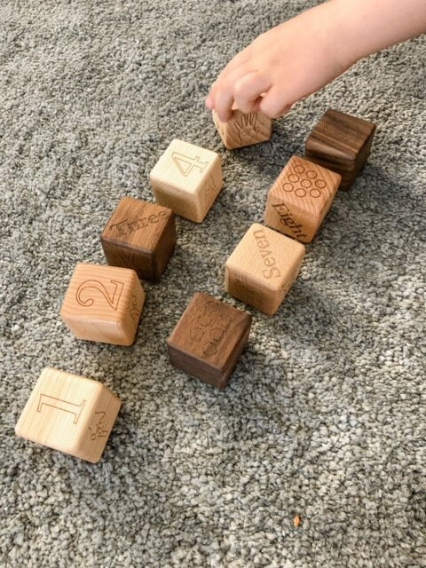 The Wooden Number Blocks - Etsy