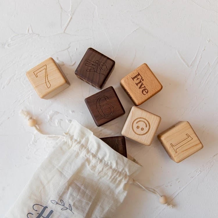 The Wooden Number Blocks - Etsy
