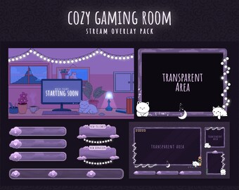 Customizable Animated Twitch Overlay Cozy Witch Kitchen Aesthetic ...