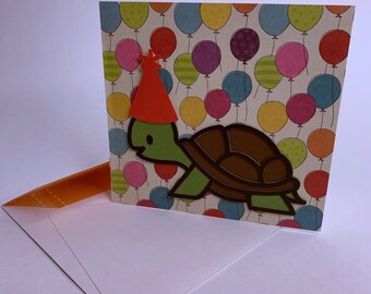 Homemade Turtle Card - Etsy